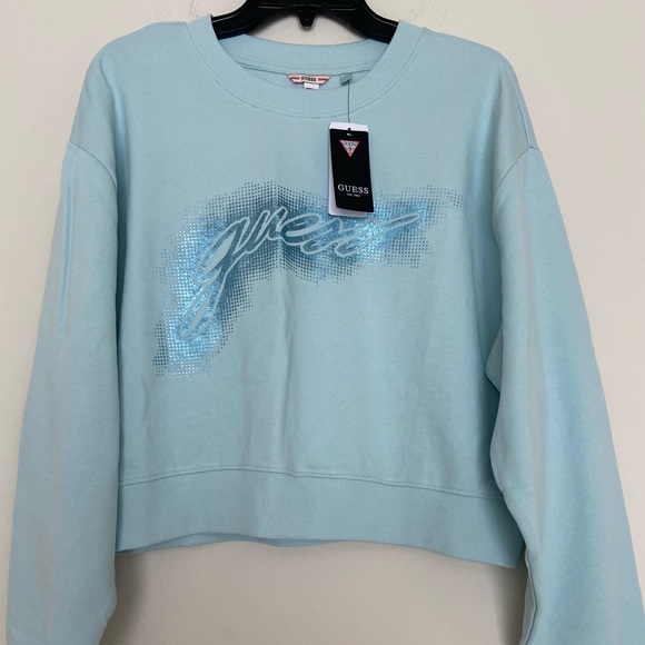 Guess | Sweaters | Guess Light Blue Sweatshirt | Poshmark